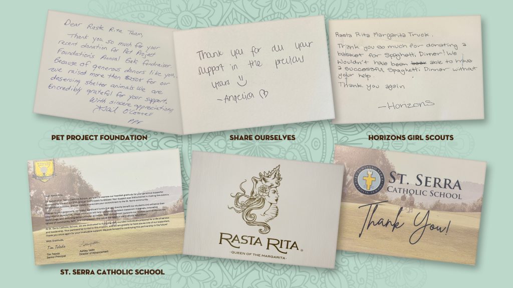 Handwritten Reviews for Rasta Rita Margarita Truck